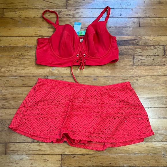 Catalina | Swim | Catalina Red Two Piece Swim Suit | Poshmark